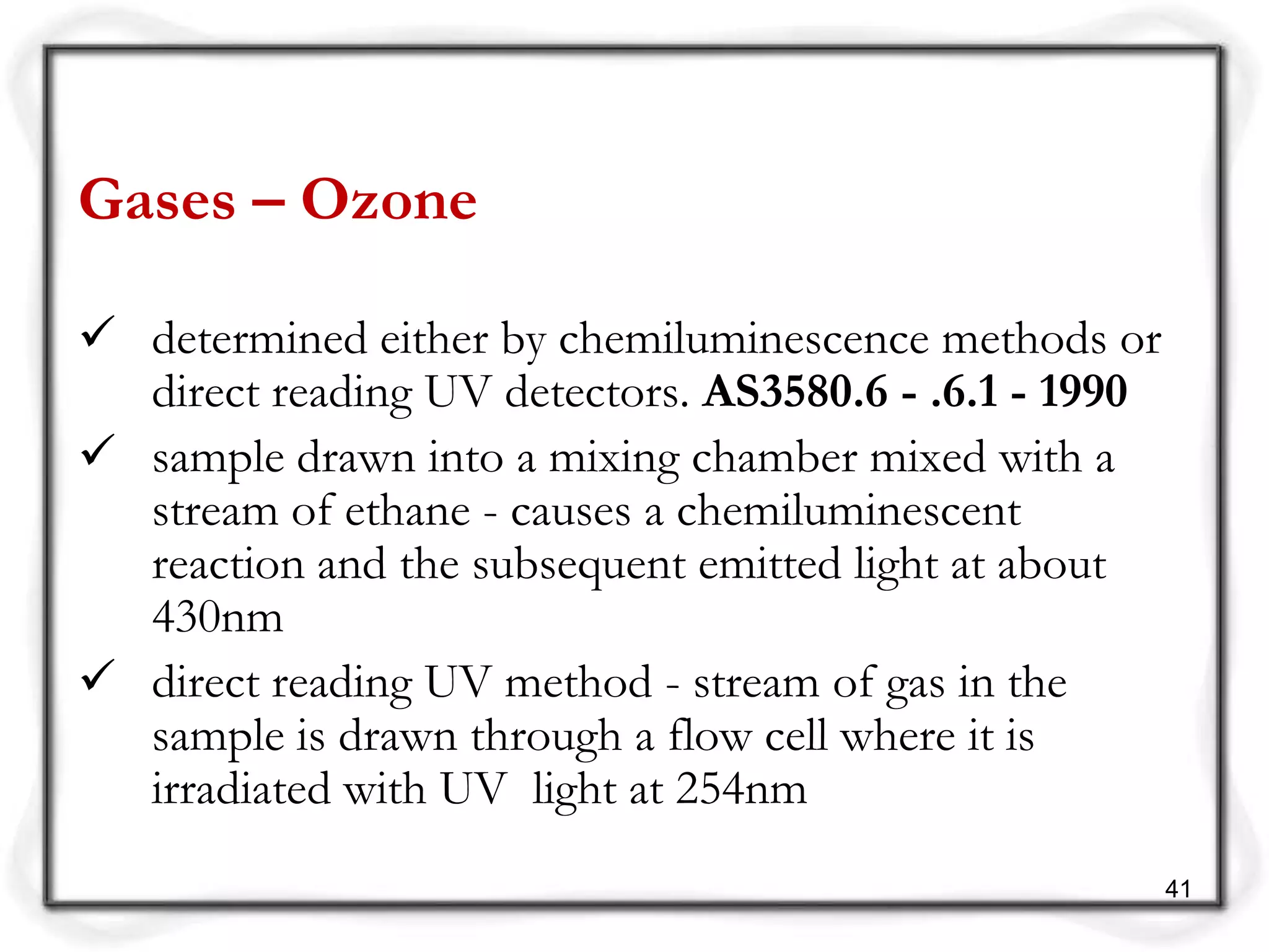 Air quality sampling and monitoring m5 | PPTX