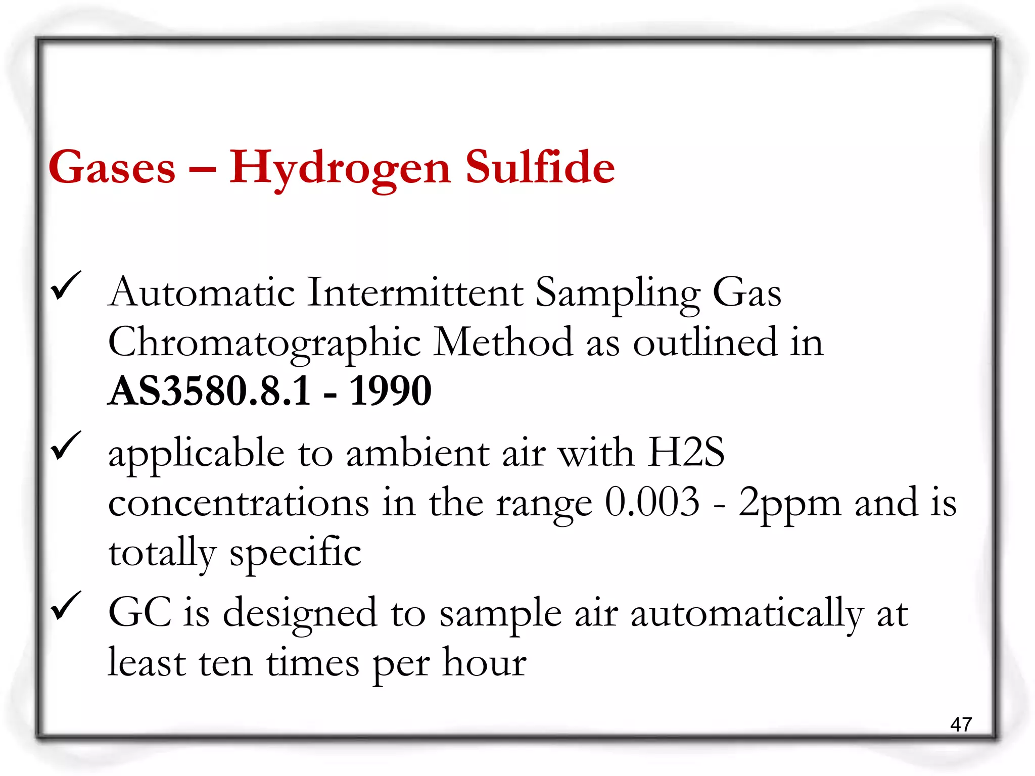 Air quality sampling and monitoring m5 | PPTX
