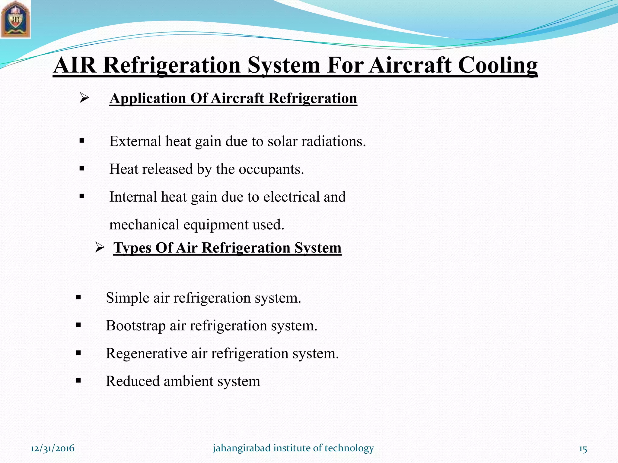 Air refrigerationsystem | PPTX