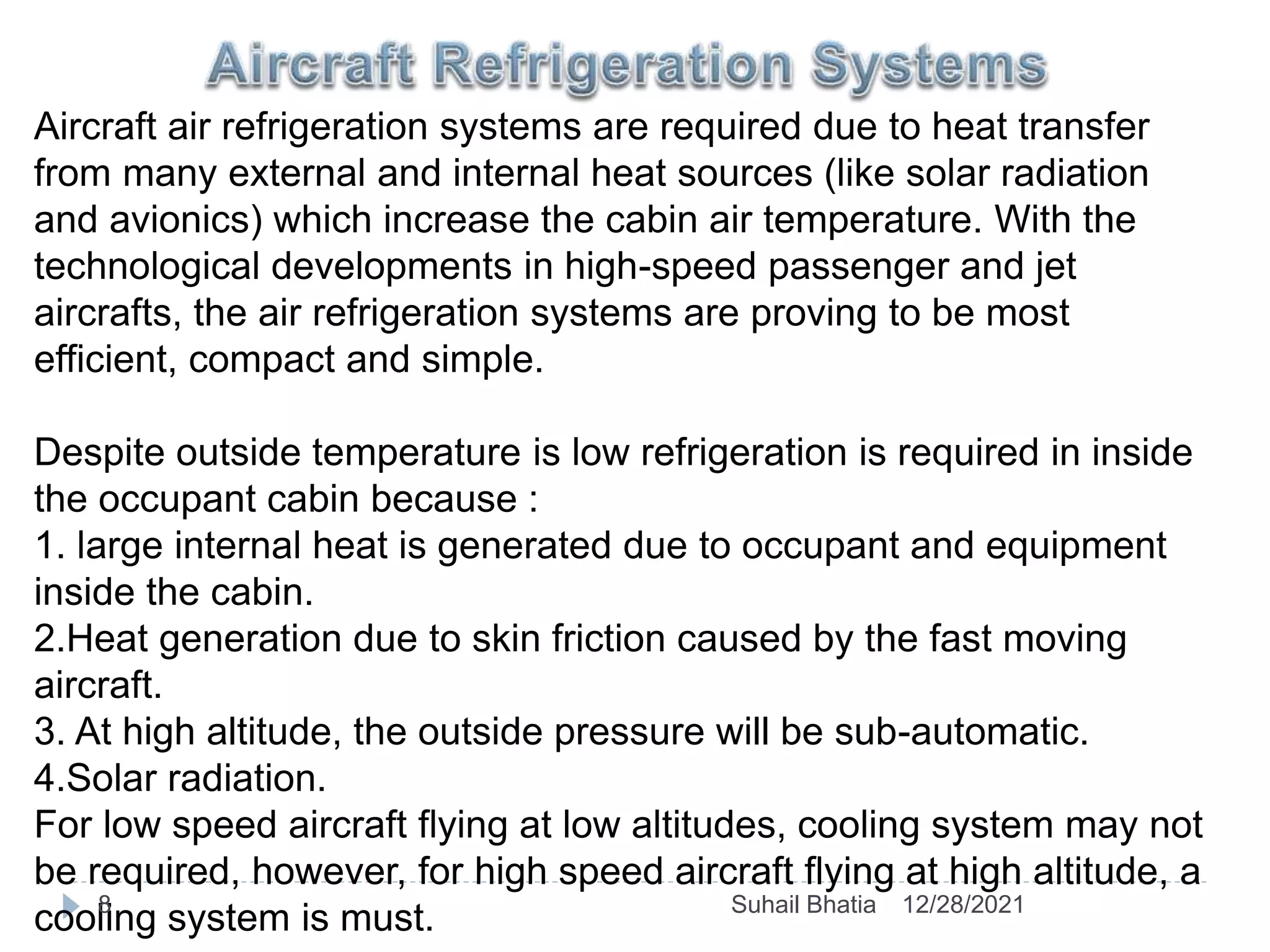 Air refrigeration systems | PPTX