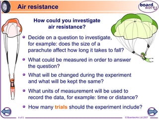 Air Resistance Year 4 Science | PPT