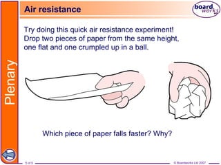 Air Resistance Year 4 Science | PPT