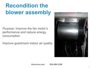 Air revive refurbish recommission fan coil unit | PPT