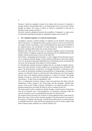 The Magic Eight Model - The Enactive Approach of Francisco Varela and ...