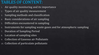 Air sampling | PPTX