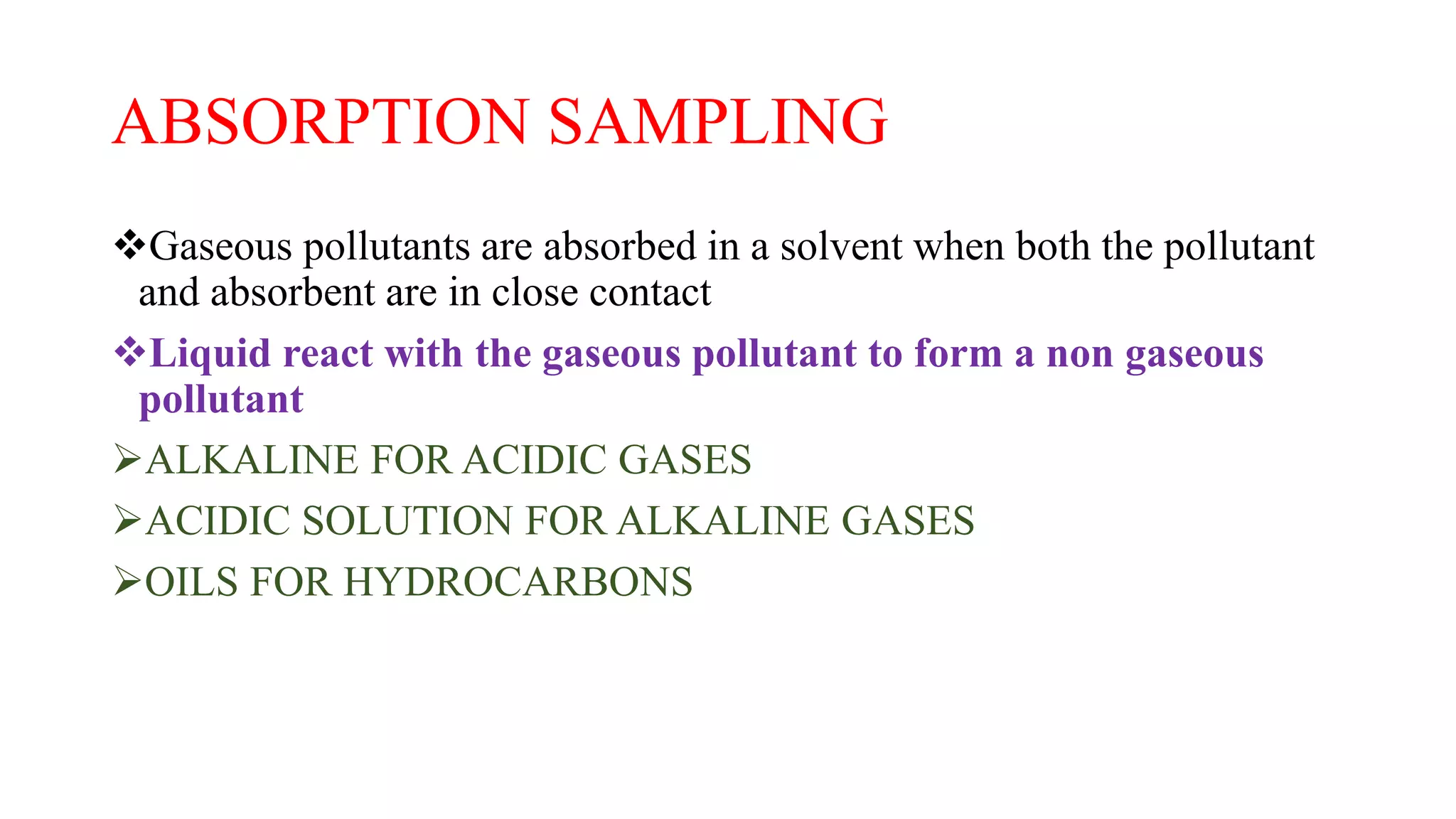 Air sampling methods | PPTX