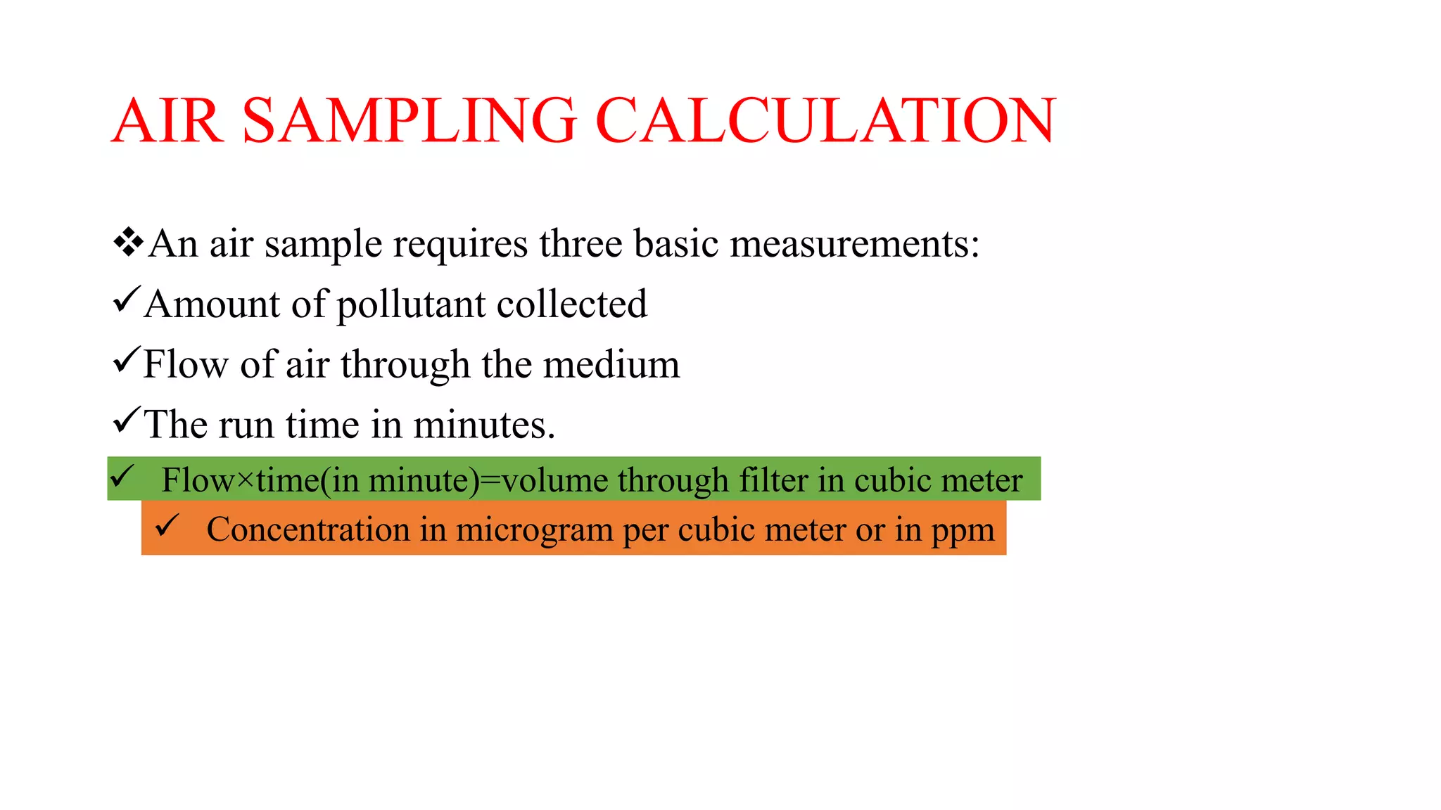 Air sampling methods | PPTX | Indoor Environmental Quality | Home & Garden