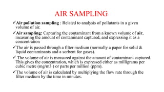 Types Of Air Sampling : Air Sampling Techniques – DMFXV
