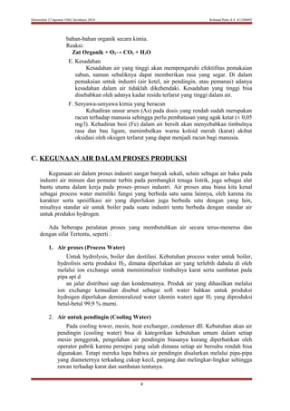 Air Dalam Industri | DOC