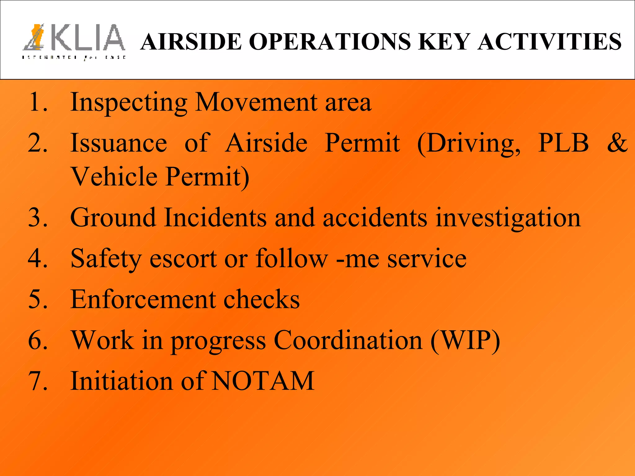 airside operation 3 | PPT
