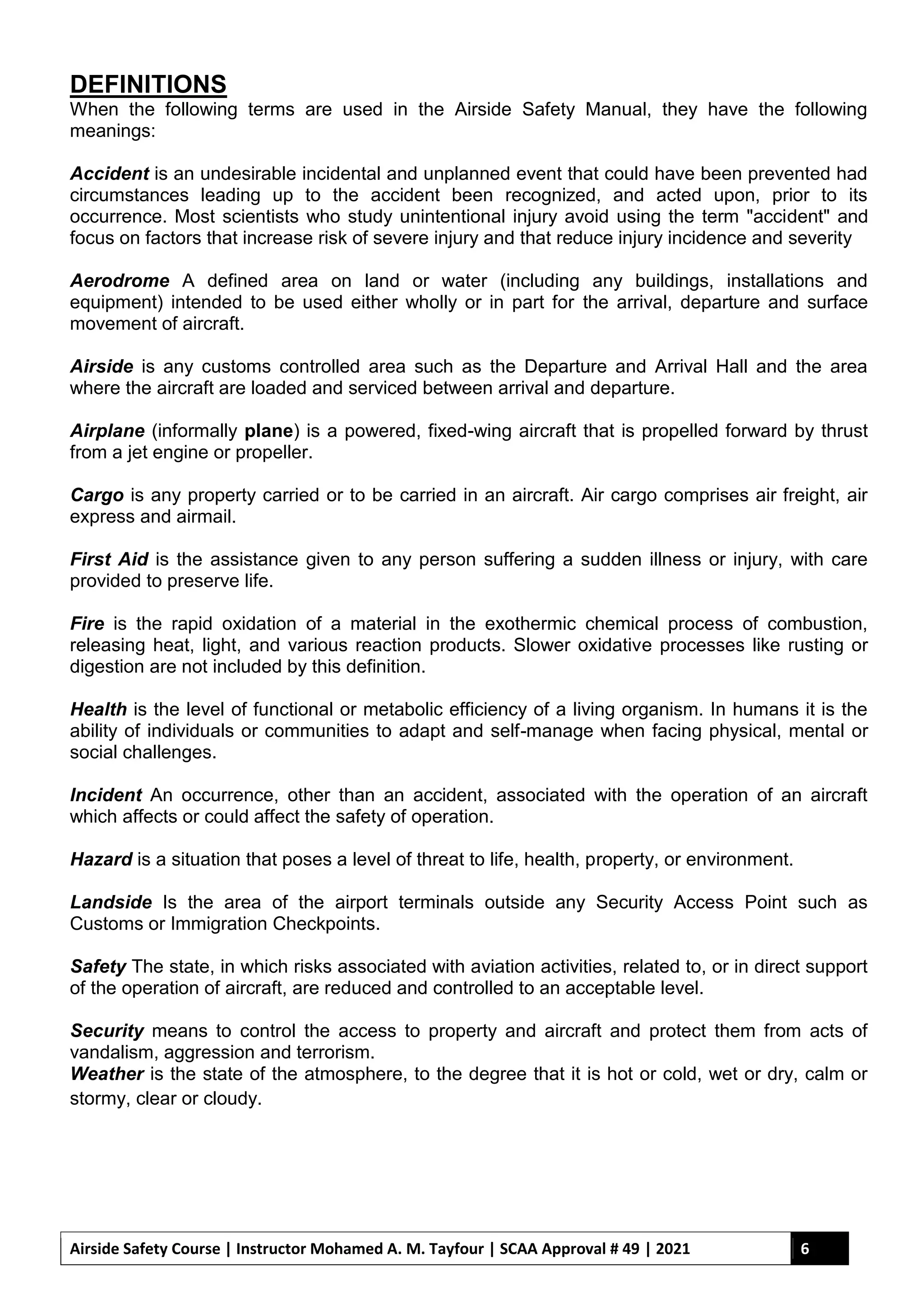 Airside Safety | PDF