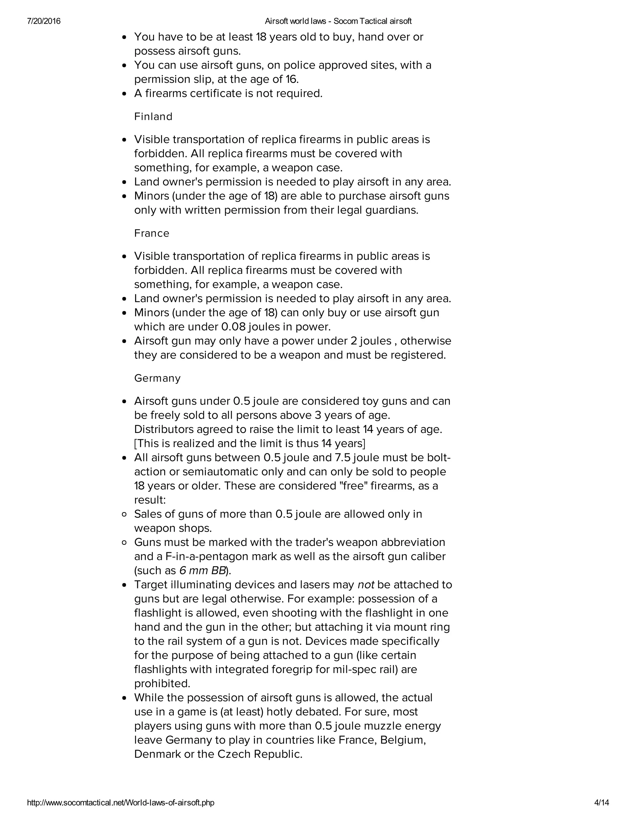 Airsoft world laws socom tactical airsoft (1) | PDF