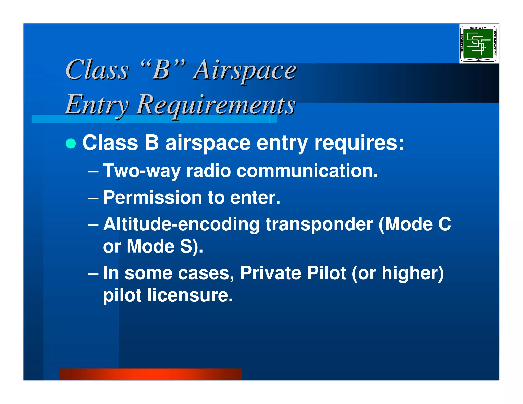 Airspace Classification | PDF