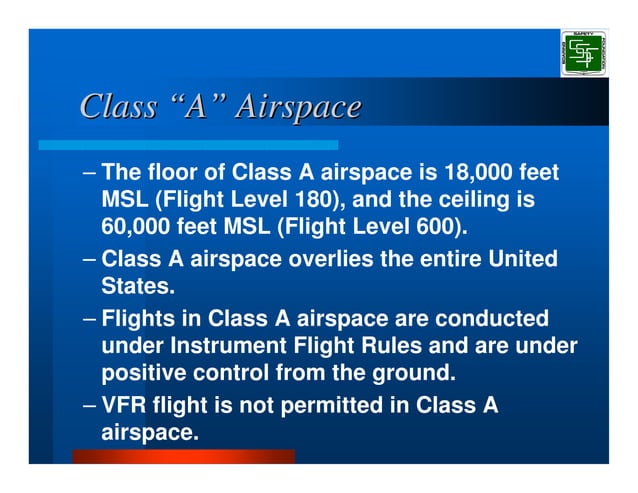 Airspace Classification | PDF