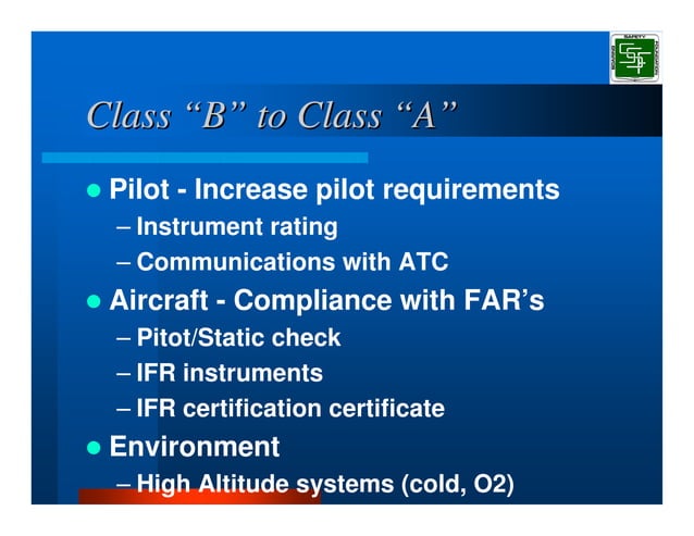 Airspace Classification | PDF