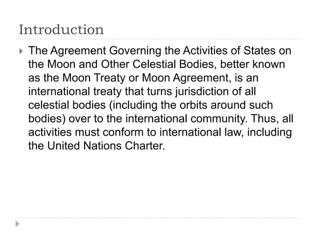 Moon Treaty | PPTX