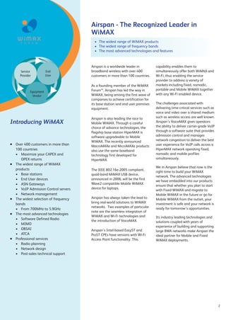 Airspan WiMax Products Brochure (quantumwimax.com) | PDF