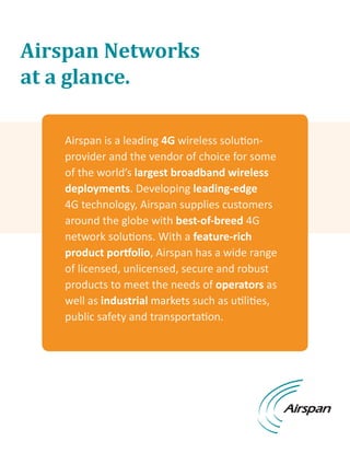 Airspan company profile | PDF | Internet | Computing