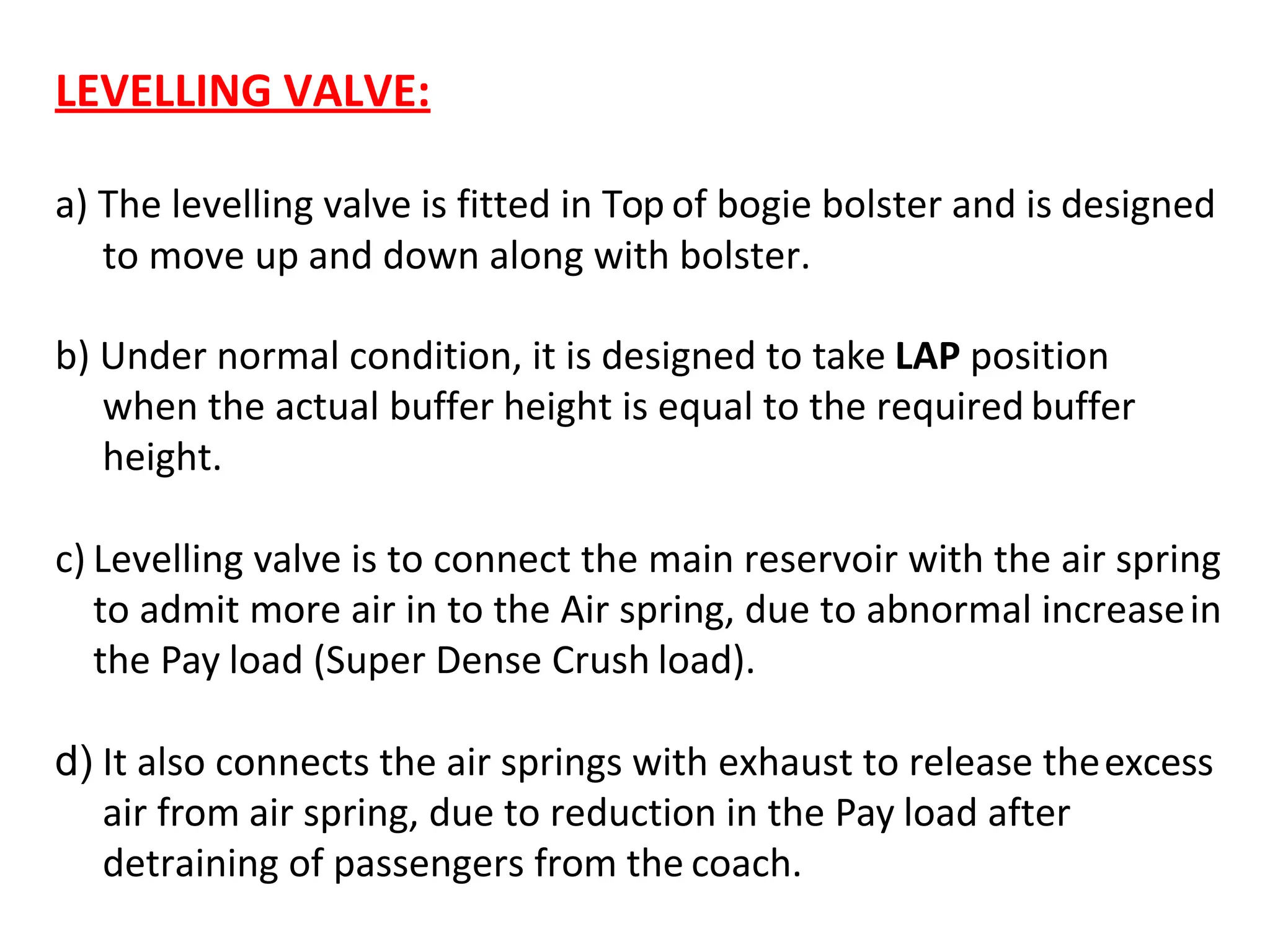 AIR SPRING system used in LHB coaches in | PDF
