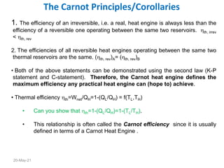 Air standard cycles carnot, stirling, ericsson | PPTX