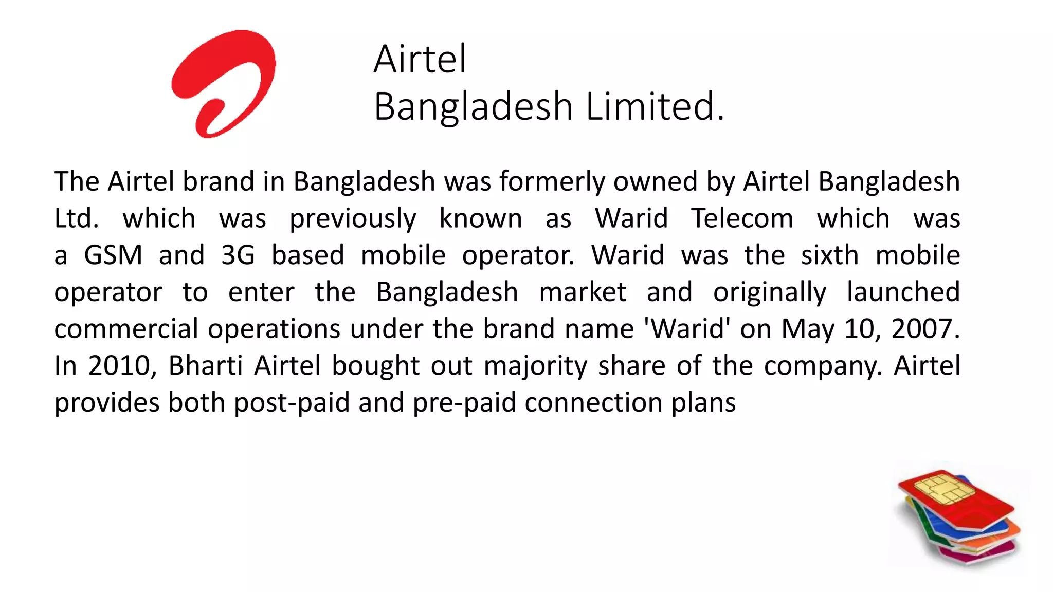 Airtel bangladesh limited | PPTX