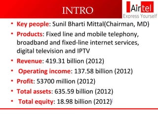 Airtel company profile final | PPT