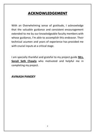 BBA Minor Project Report on Airtel | DOCX