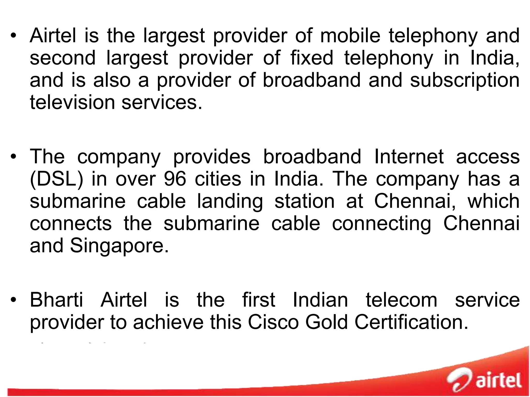 Bharti Airtel ppt | PPTX