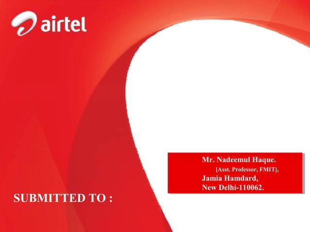 Airtel ppt | PPT