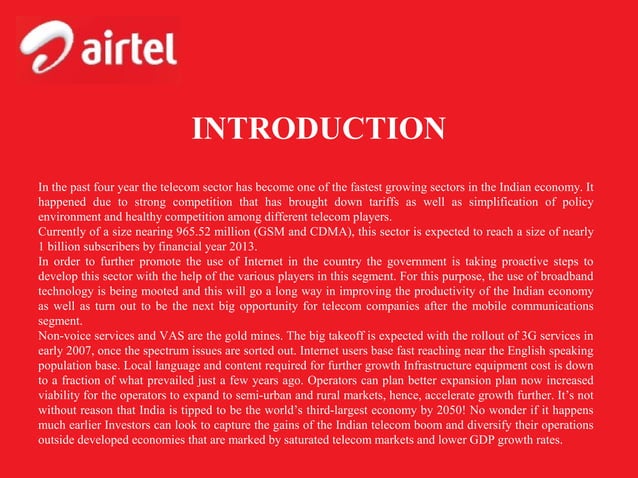 Airtel ppt | PPT