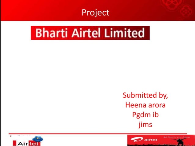 Airtel comparative study | PPT