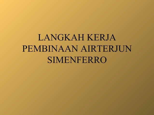 Air Terjun Simenfero | PPT