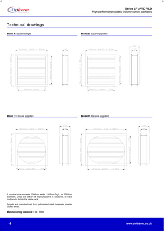 Airtherm uPVC damper brochure | PDF | Home Appliances | Home & Garden
