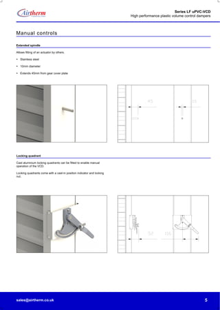 Airtherm uPVC damper brochure | PDF