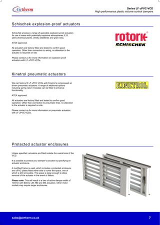 Airtherm uPVC damper brochure | PDF | Home Appliances | Home & Garden