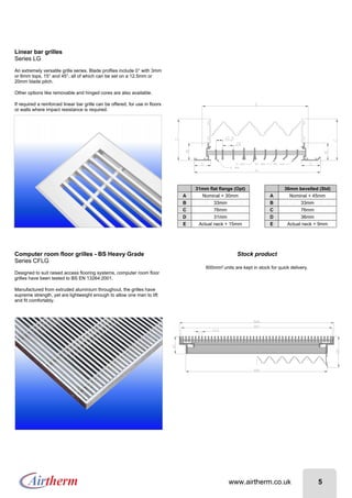 Airtherm grilles & louvre booklet | PDF