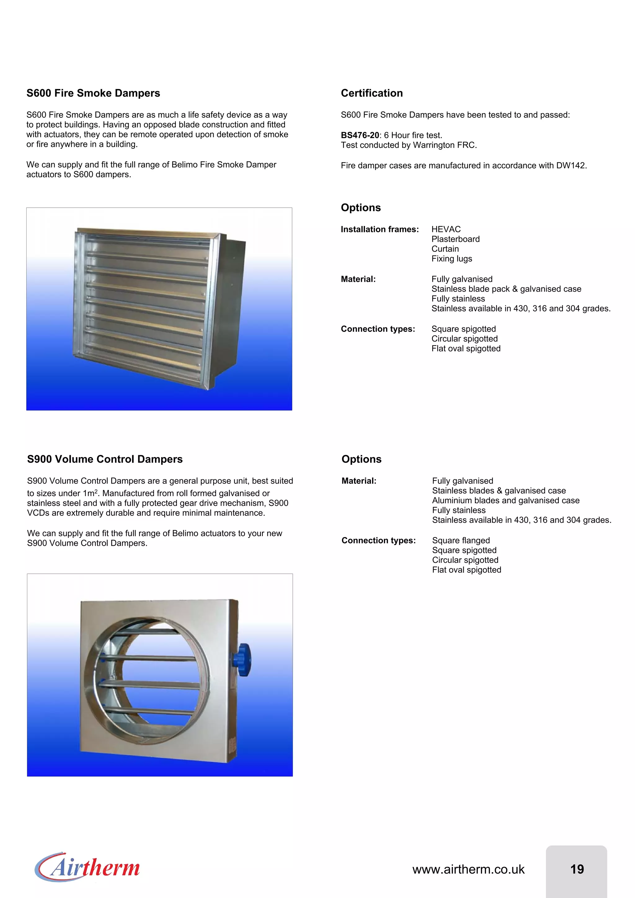 Airtherm grilles & louvre booklet | PDF