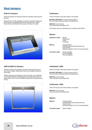 Airtherm grilles & louvre booklet | PDF