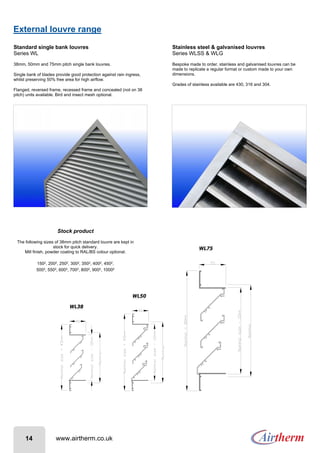 Airtherm grilles & louvre booklet | PDF