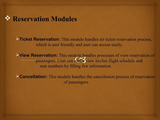 Air ticket reservation system presentation | PPT | Air Travel | Travel Type