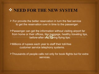 Air ticket reservation system presentation | PPT