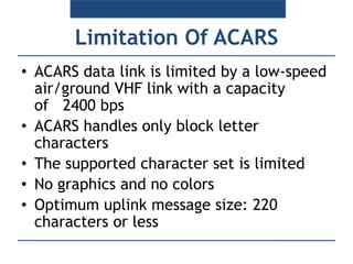 Air to ground datalink communication | PPTX