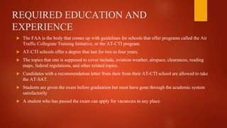 Air traffic control | PPTX | Professional School | Postgraduate Education