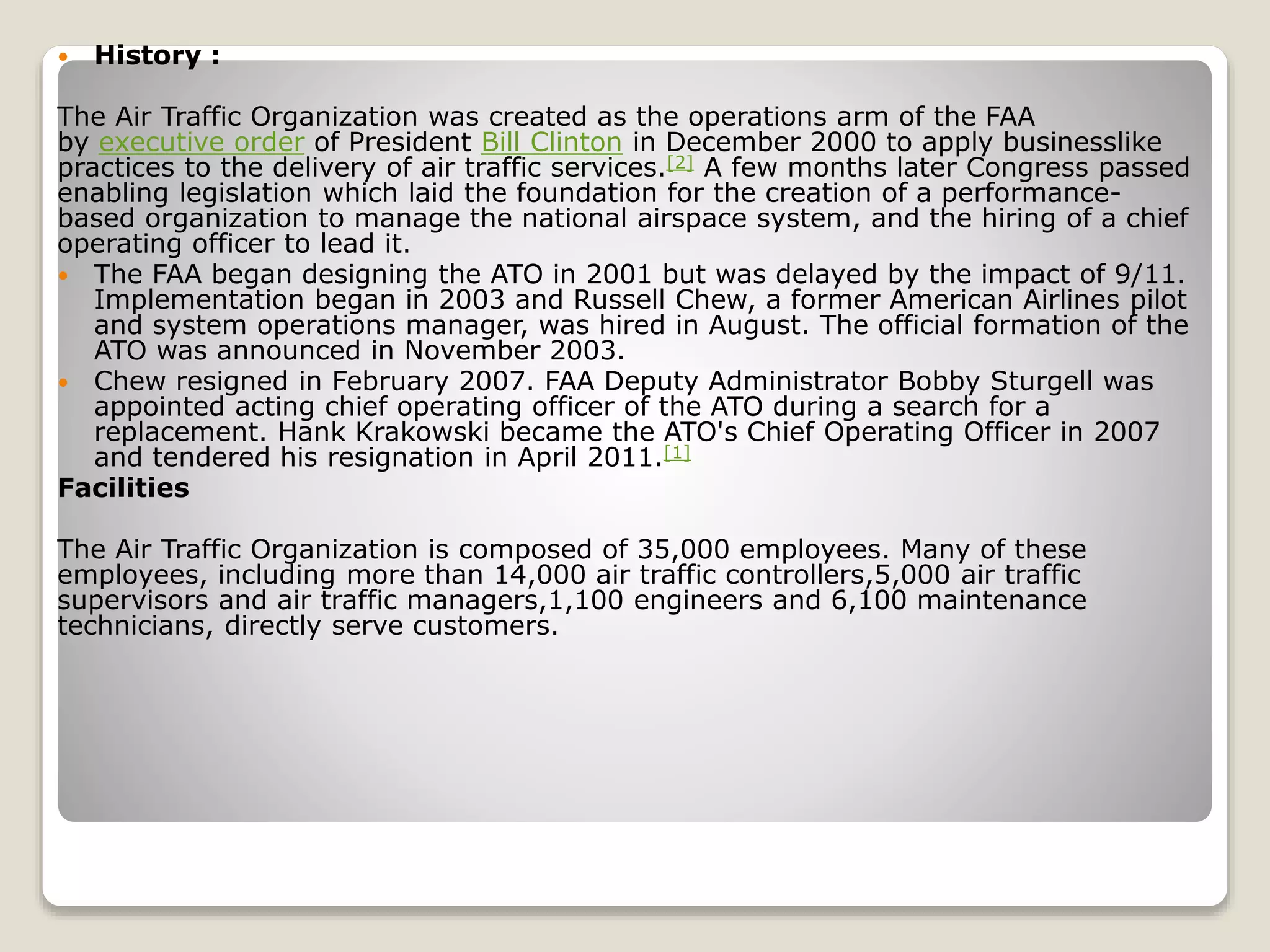 Air traffic organization | PPTX