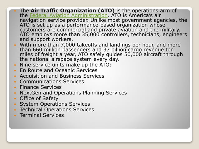 Air traffic organization | PPT