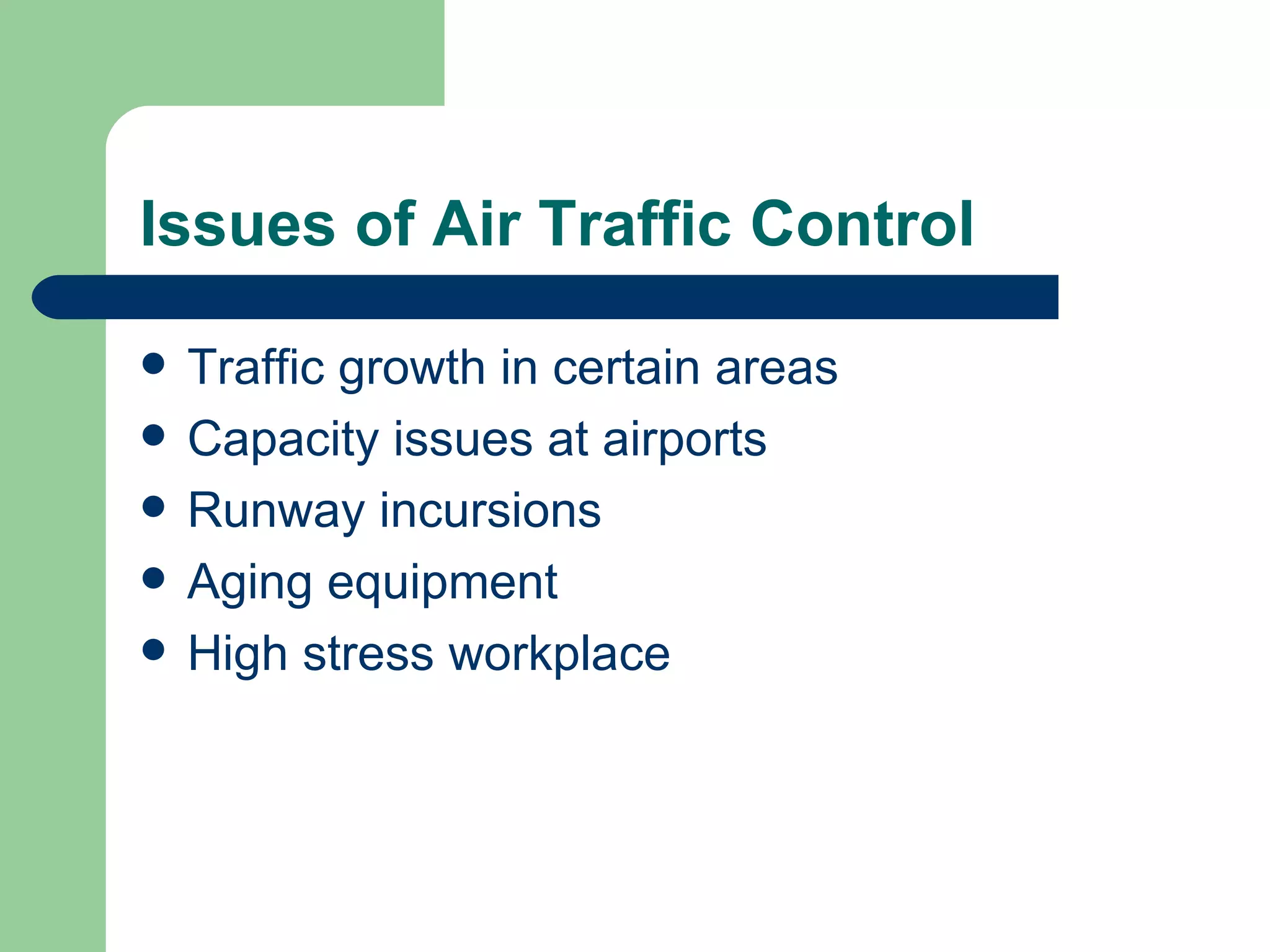 Air Traffic System Technologies | PPT | Aviation Industry | Industries