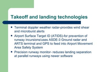 Air Traffic System Technologies | PPT | Aviation Industry | Industries