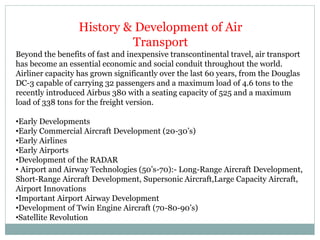 Air transport details | PPTX