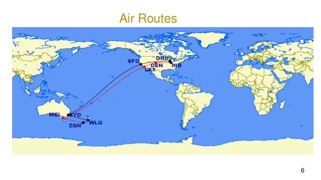 Air transport between Australia and USA