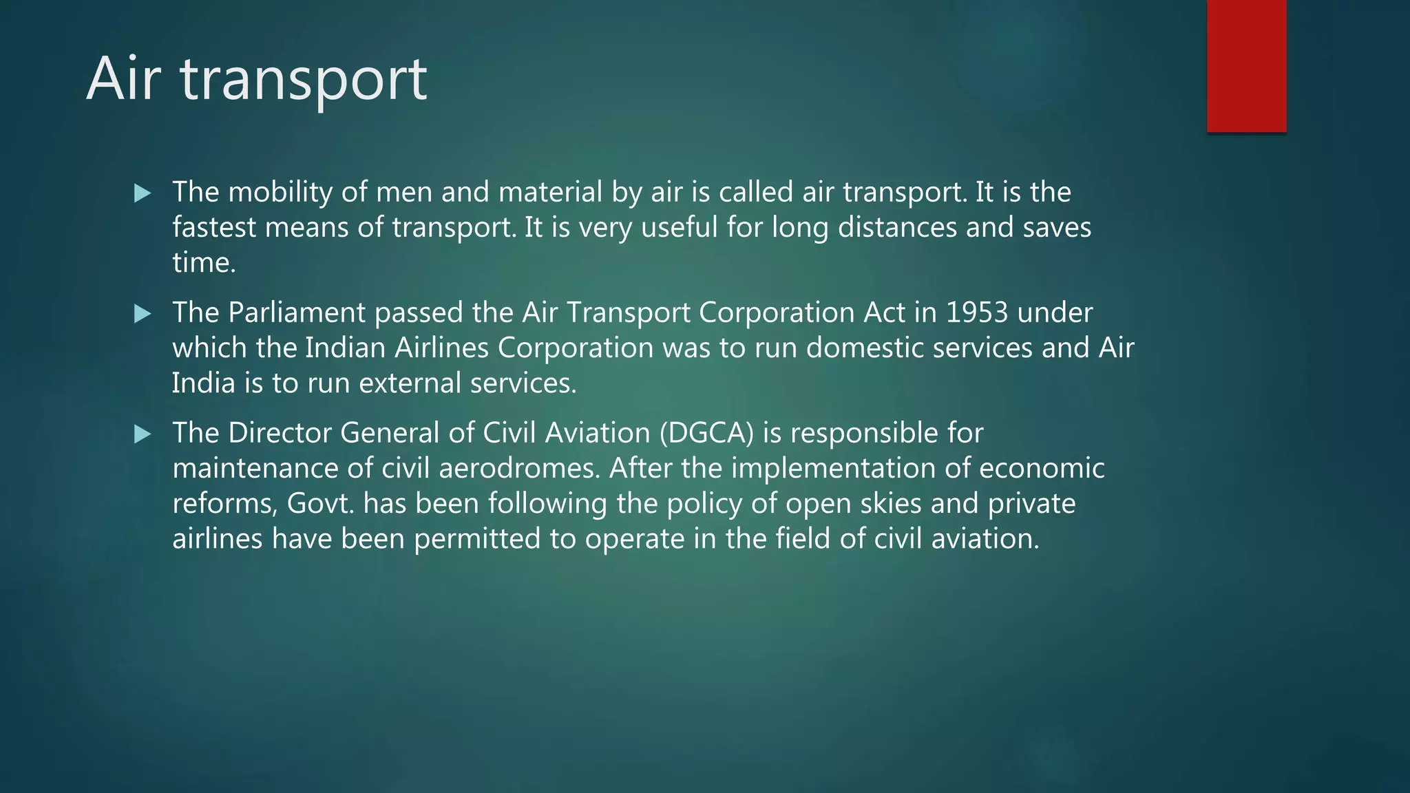Air transport | PPTX